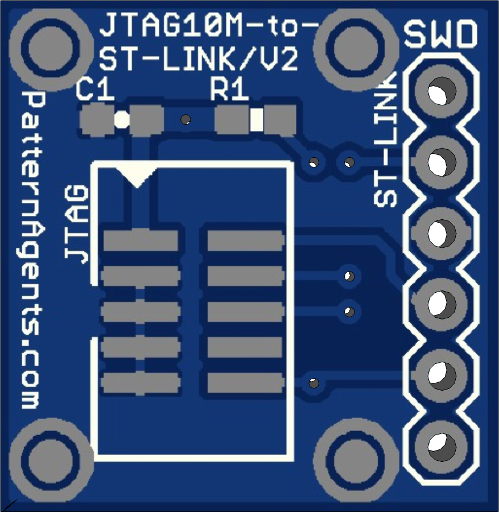 GitHub - PatternAgents/JTAG10M-STLV2F: ST-Link/V2 to JTAG 10 Pin Male Adapter